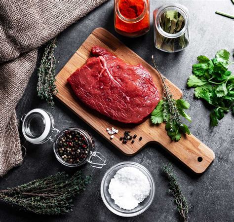 Beef Steak Flat Lay Free Photo By Picjumbo