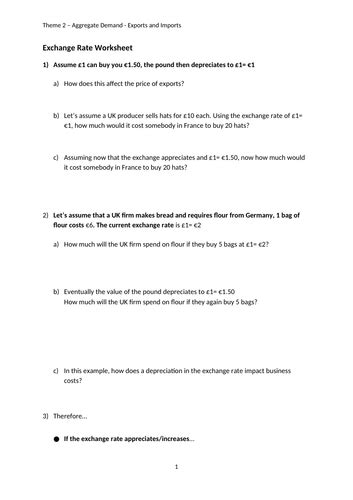 Net Exports Teaching Resources