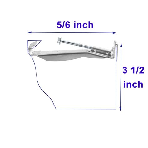 Aluminum Hidden Rain Gutter Bracket Hook Hangers With Clip Buy Gutter Hangerfactory K Shaped