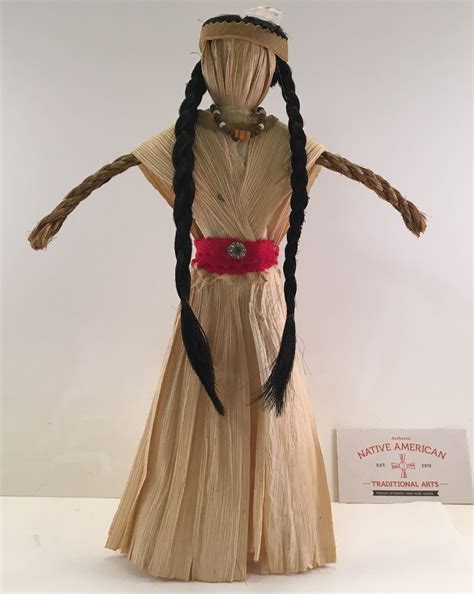 Corn Husk Doll 3 Authentic Native American Arts