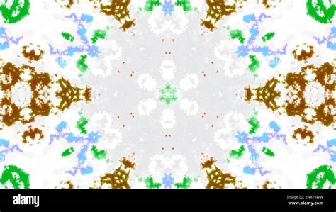 Colorful Animation With Floral Kaleidoscopic Pattern Motion Colorful Floral Patterns In