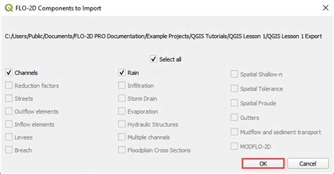 Import Flo 2d Data Files — Flo 2d User Manual Documentation