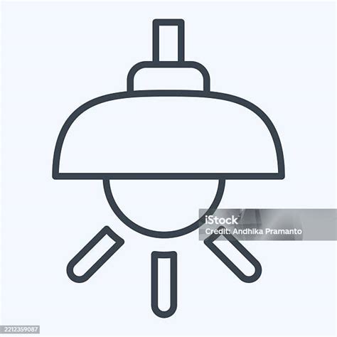 아이콘 램프 빛 기호와 관련이 있습니다 선 스타일 디자인 편집 가능 가상현실에 대한 스톡 벡터 아트 및 기타 이미지 가상현실 기념일 날씨 Istock