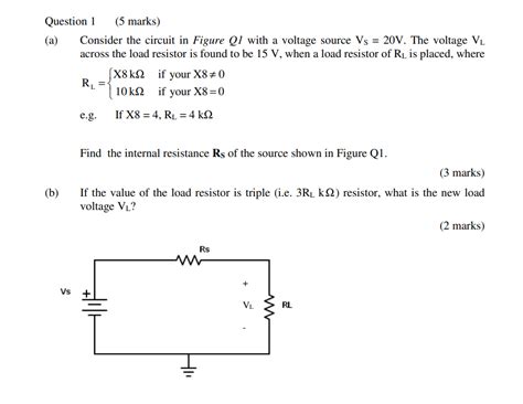 Solved Question Marks A Consider The Circuit In Chegg