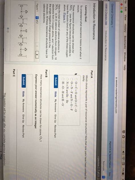 Solved To Understand What Resonance Moans And When It Chegg Com