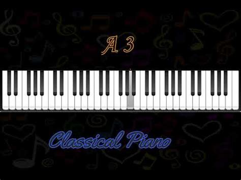 A3 Classical Piano Note Youtube