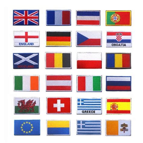 Embroidered Hook Surface 1 Piece National Flag Patch 3d Tactical Army Uniforms Badges Striped