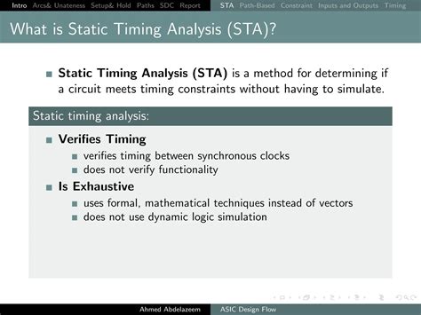 Static Time Analysis Pdf