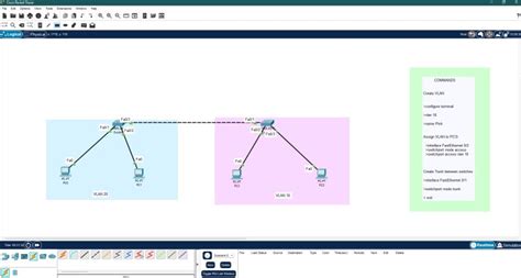 This Cisco Packet Tracer Project Demonstrates Vlan Segmentation And Trunking Between Two