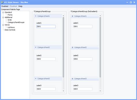 Delphistyles Vcl Style Skyblue Delphistyles Vcl Style Skyblue