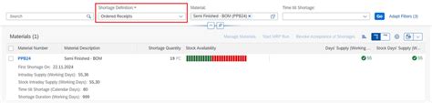 Monitor Material Coverage App Insights Shortage Sap Community