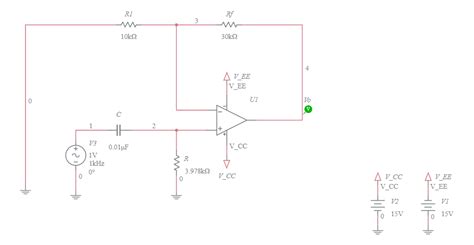 First Order High Pass Filter Multisim Live
