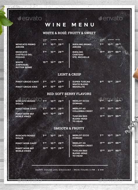 25 Chalkboard Menu Templates Free Word Menu Card Designs