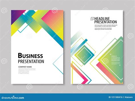 Abstract Modern Geometric Cover And Brochure Design Template Background Use For Stock Vector
