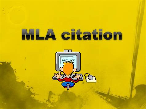 PPT MLA Citation PowerPoint Presentation Free Download ID