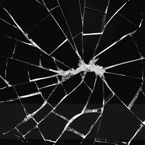 Premium Psd Broken Glass Cracked Effect