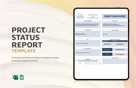 Project Report Templates In Excel Free Download