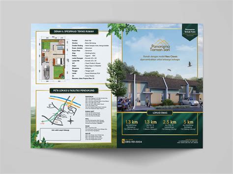 Sribu Desain Brosur Flyer Kontes Desain Brosur Untuk Perumahan Panorama Taman Sari