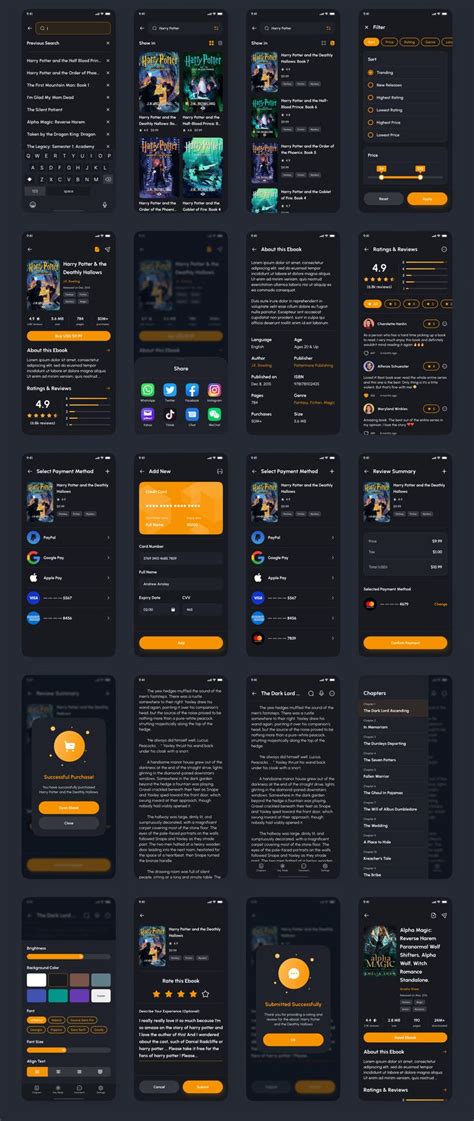 Erabook Ebook Store And Reader App Ui Kit — Figma Resources On Ui8