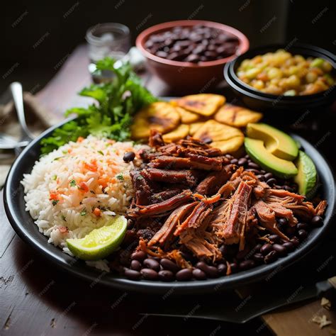 Premium Photo Dish Of Venezuela Called Pabellon Criollo Traditional