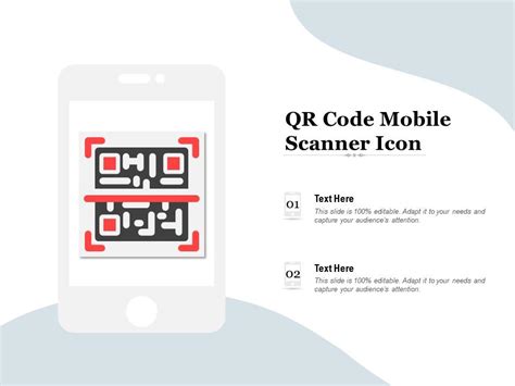 QR Code Mobile Scanner Icon PowerPoint Slides Diagrams Themes For PPT Presentations