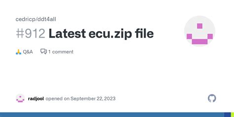 Latest Ecuzip File · Cedricp Ddt4all · Discussion 912 · Github