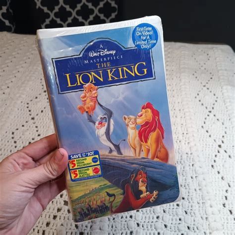 Disneys The Lion King Vhs 1995 Masterpiece Collection New Sealed