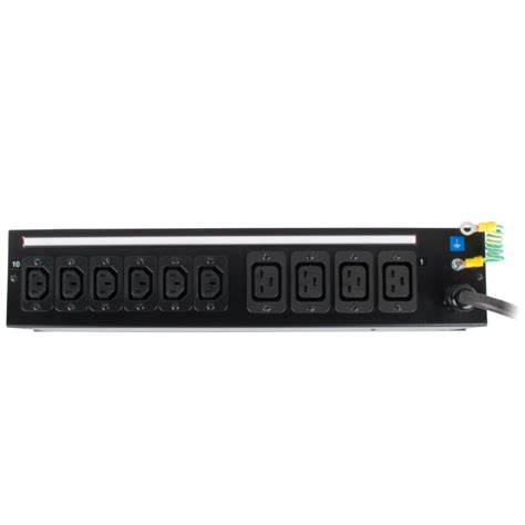 2u 19 Power Metered 6x 10a Iec 60320 C13 And 4x 16a Iec 60320 C19 Socket Pdu Olson Direct