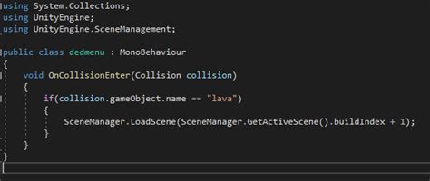 Collision Detector I Need Help Runity3d