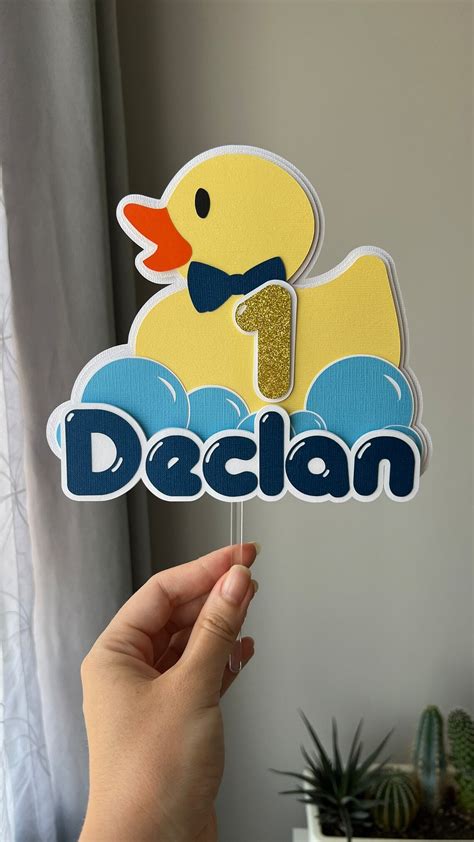 Girl Rubber Duck Cake Topper Rubber Ducky Cake Topper Etsy