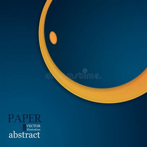 Blue And Yellow Vector Background Curve Line With Space Overlap Layer