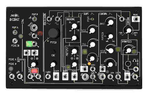 Make Noise 0 Coast Semi Modular Analog Desktop Synthesizer Sweetwater