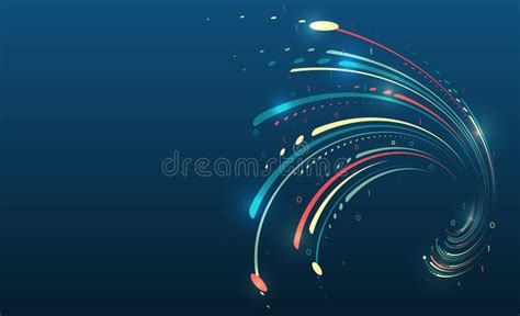 abstract business analytics an array of information in the form of