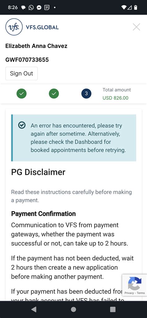 Vfs Error Message Rukvisa