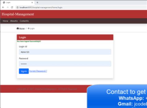 Hosptal Management Project In Spring Boot Codebun