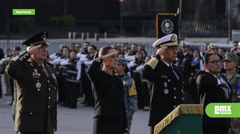 Sheinbaum Encabeza El Izamiento De La Bandera Por El Ani El Mexicano