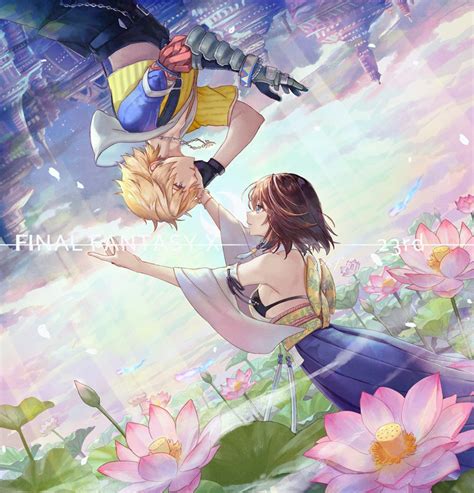 Sasanomesi Tidus Yuna Ff10 Final Fantasy Final Fantasy X 1boy