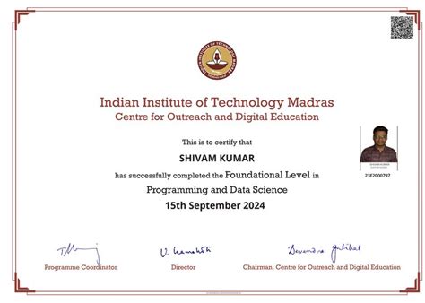 Achievementunlocked Iitmadras Programming Datascience