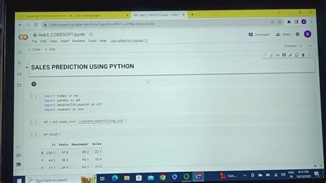 Brajendra Singh On Linkedin Sales Prediction Sales Prediction Codesoft Datascience