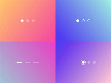 Page Control Indicator Transitions Collection Interactive Design Website Design Ios Design