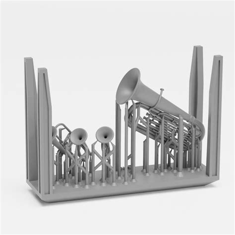 3d Printable Musical Instruments Pack 135 Diorama Accessories