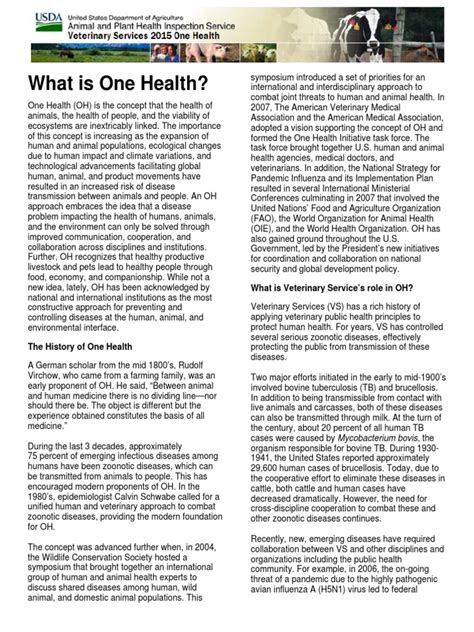 Pdf One Health Info Sheet Dokumen Tips