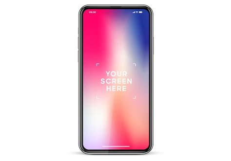 3d 고품질 스마트폰 모형은 모바일 앱 ui ux 프레젠테이션을 위한 격리된 배경입니다 프리미엄 벡터