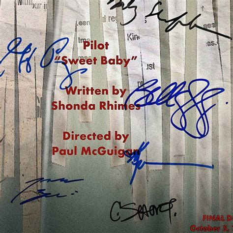 Scandal Pilot Script Limited Signature Edition Rare T