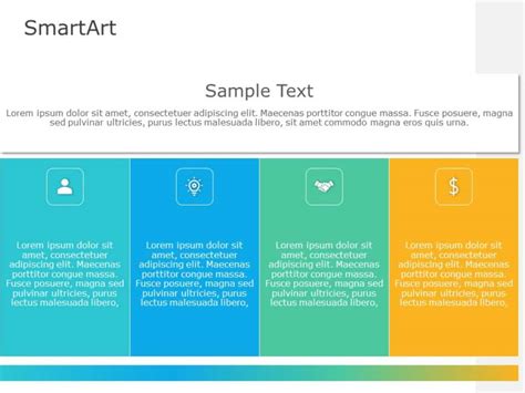 SmartArt List Segment Steps SlideUpLift