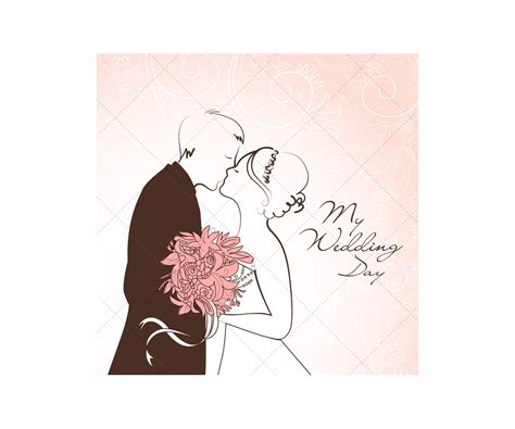 Wedding Card Vectors With Wedding Couple Wedding Card Design Templates And Wedding Vector Cards