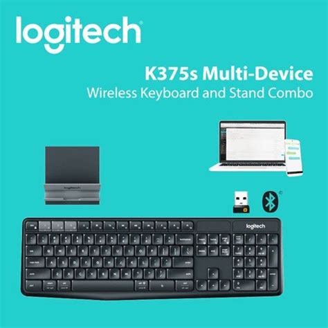 Logitech Keyboard K375s Multi Device Wireless Keyboard Computers And Tech Parts And Accessories