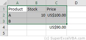 VBA Select Row Column SuperExcelVBA