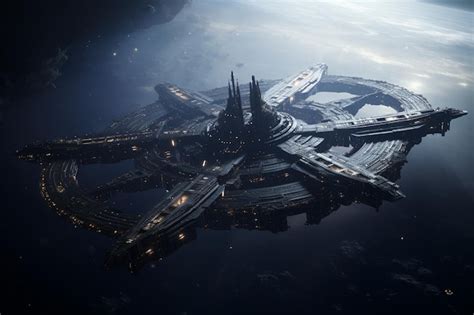 premium photo alien civilizations monumental ships embarking on 00229 01