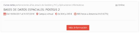 cursos online de cartosig upv 2017 2018 postgis y geoportales web